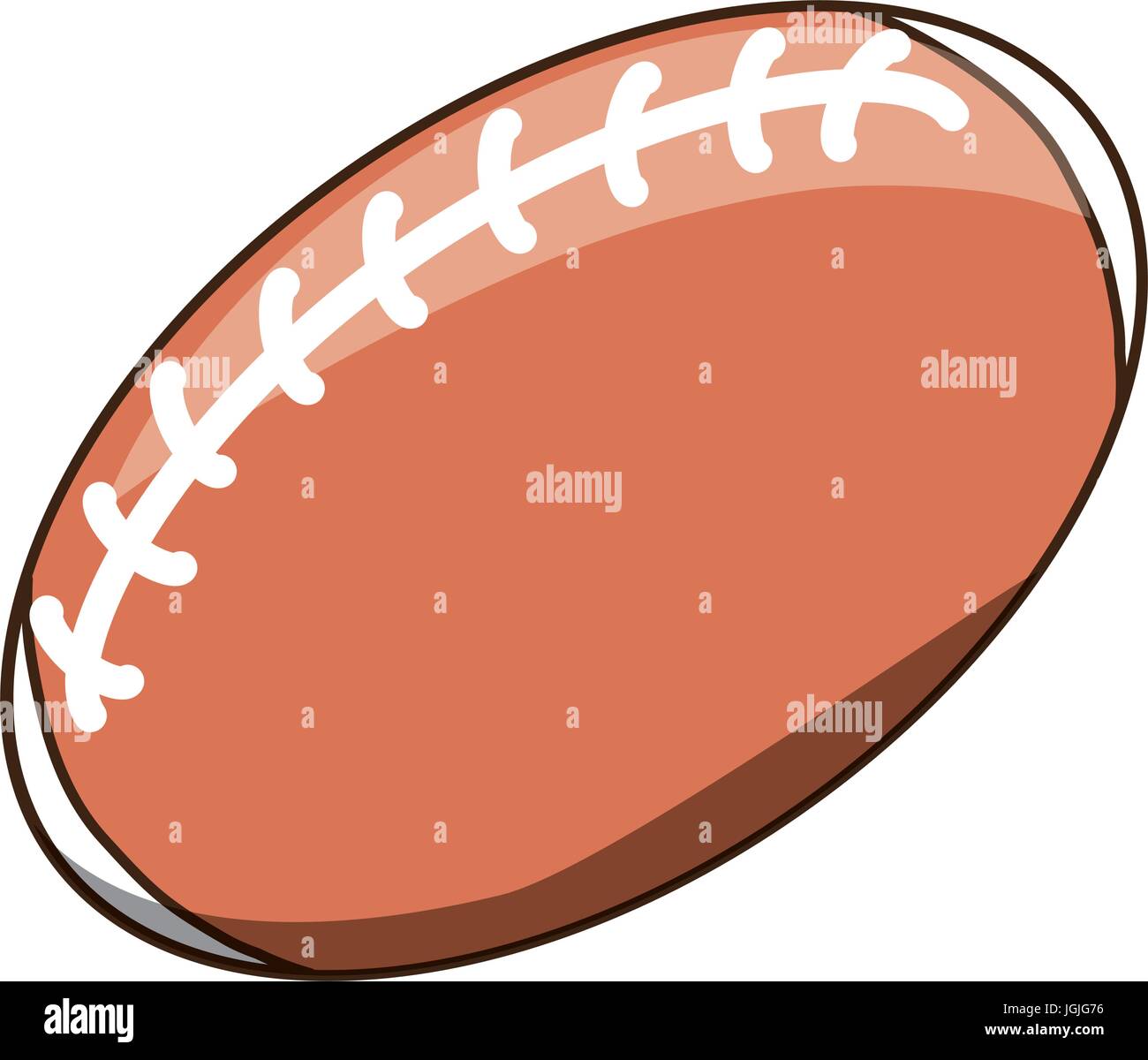 American football ball cartoon icon vector illustration graphic design ...