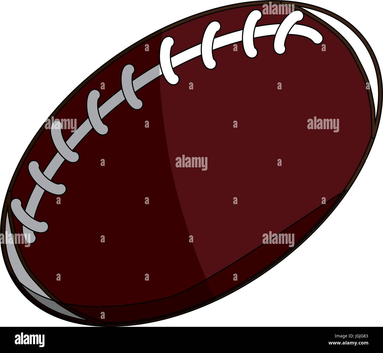 American football ball cartoon icon vector illustration graphic design ...