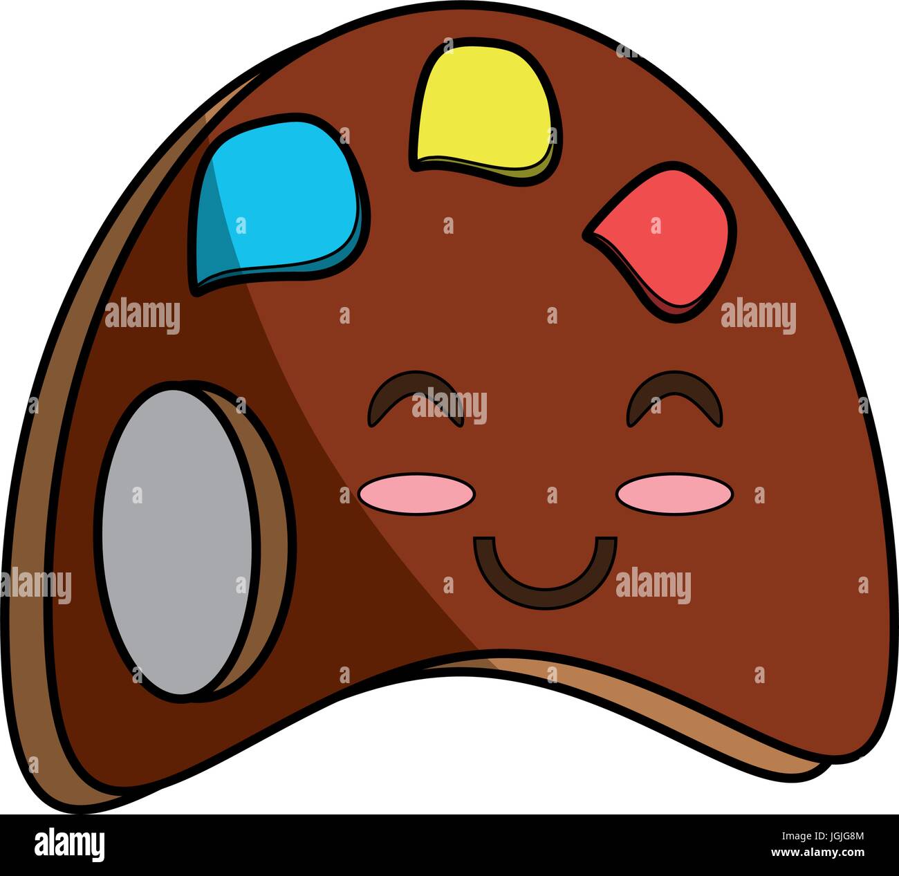 Paint palette cartoon icon vector illustration graphic design Stock ...