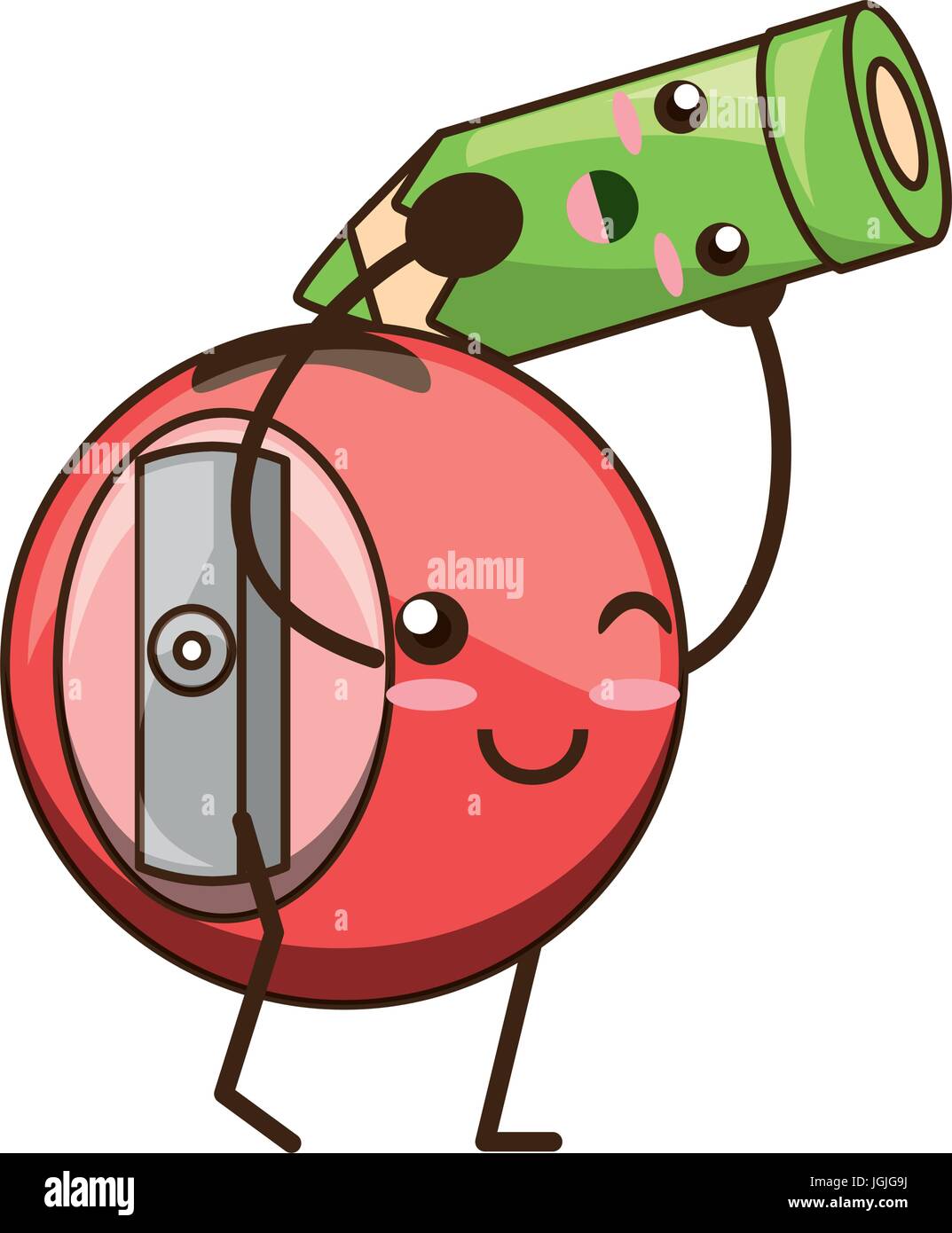 Cute sharpener cartoon icon vector illustration graphic design Stock ...