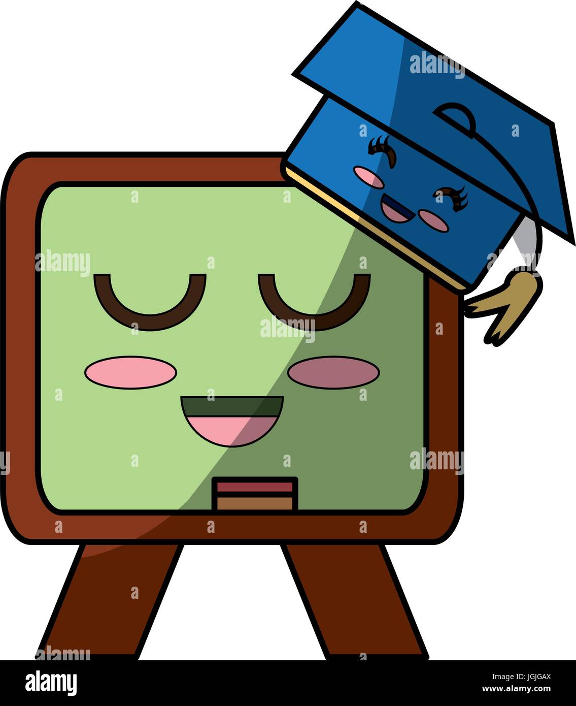 Cute blackboard cartoon icon vector illustration graphic design Stock ...