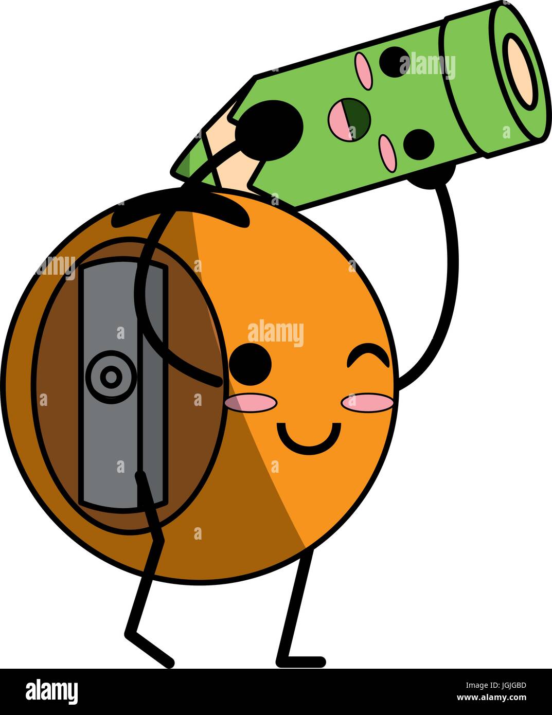 Cute sharpener cartoon icon vector illustration graphic design Stock ...