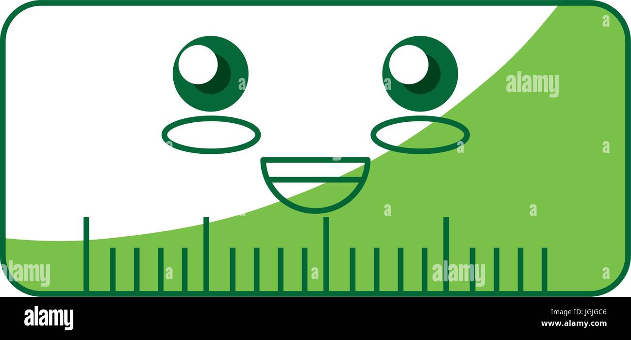 Cute ruler cartoon icon vector illustration graphic desing Stock Vector ...