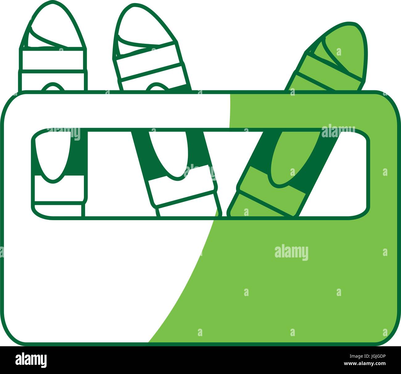 Cute crayons cartoon icon vector illustration graphic design Stock ...
