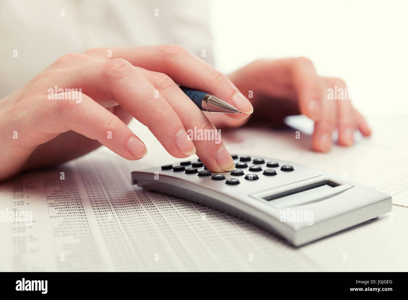 Financial list hi-res stock photography and images - Alamy