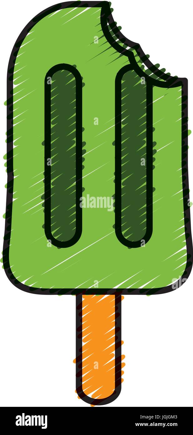 ice cream bar icon over white background vector illustration Stock ...