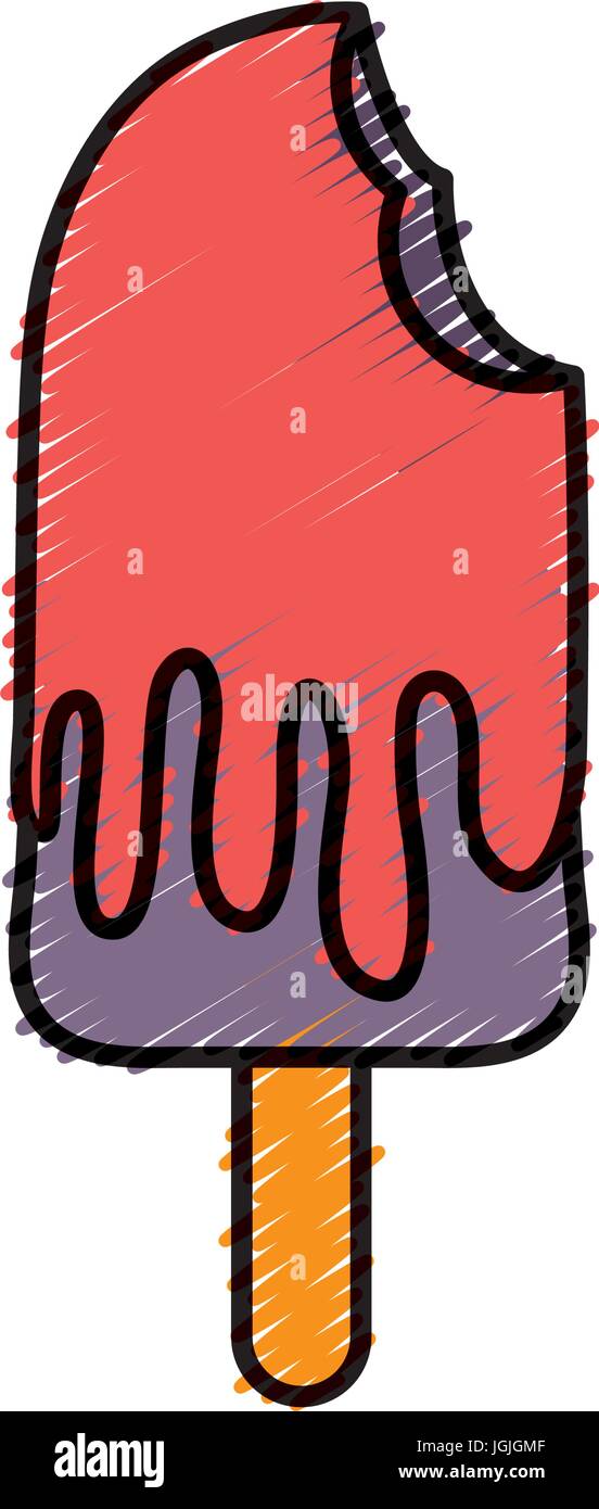 ice cream bar icon over white background vector illustration Stock ...