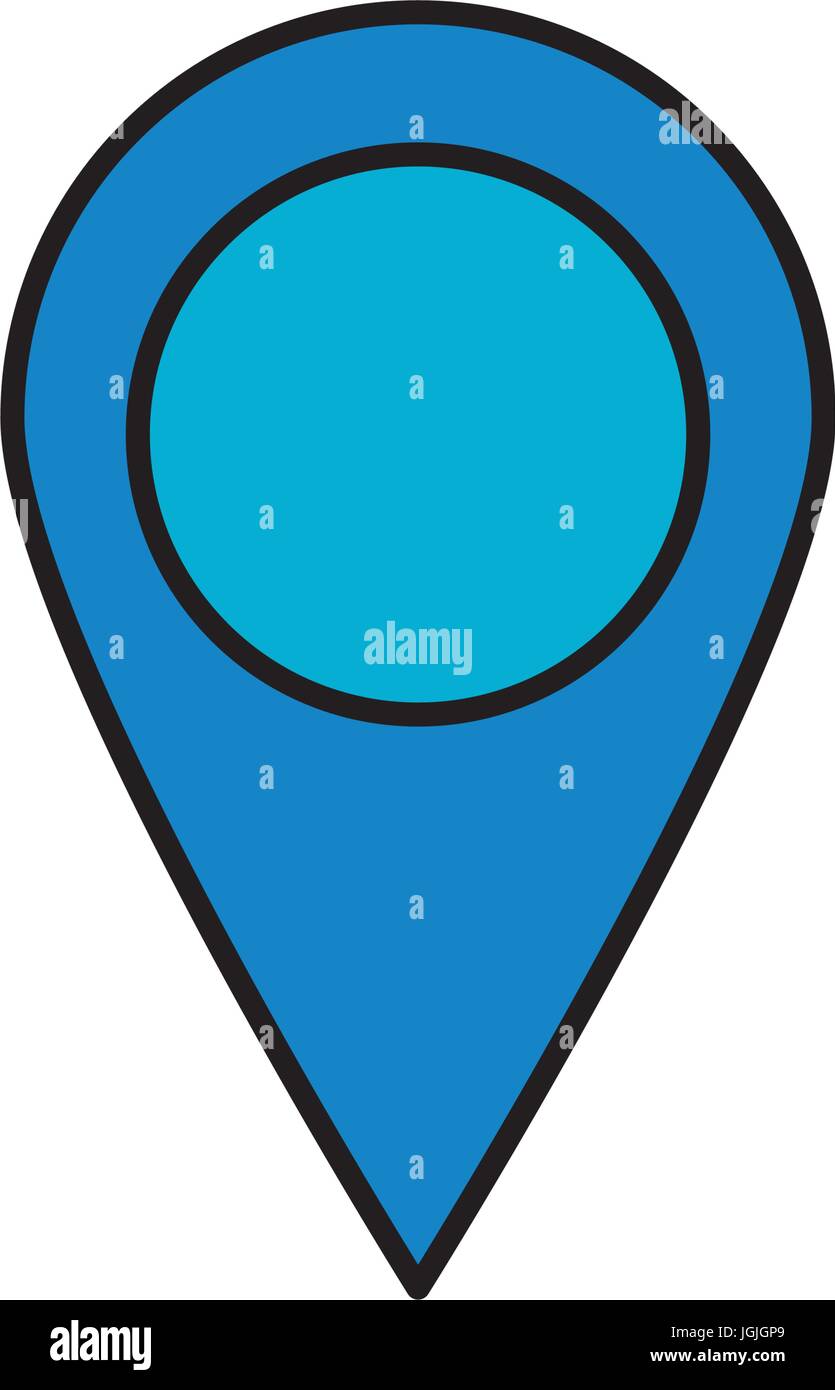 location pin icon over white background vector illustration Stock ...