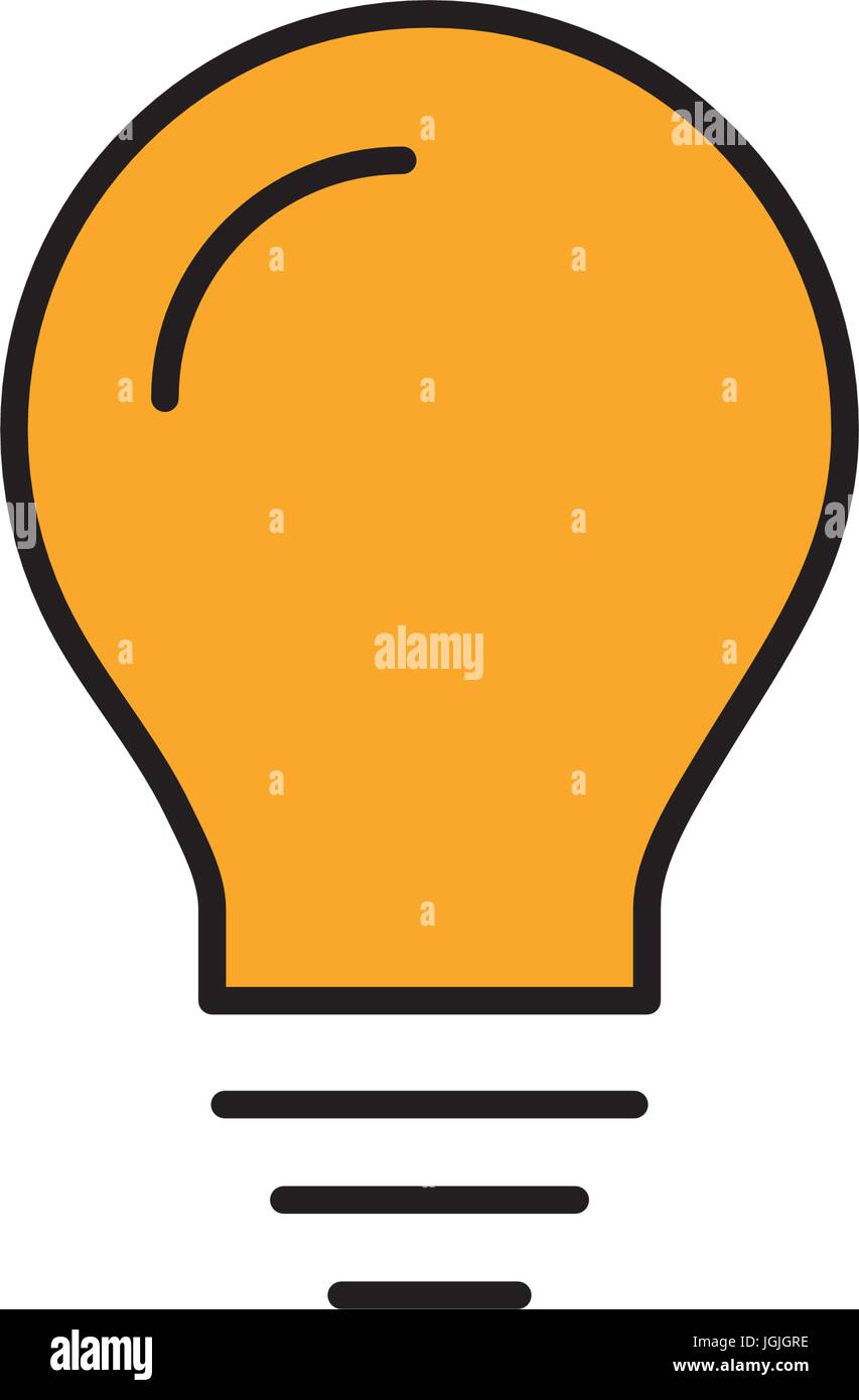 light bulb icon over white background vector illustration Stock Vector ...