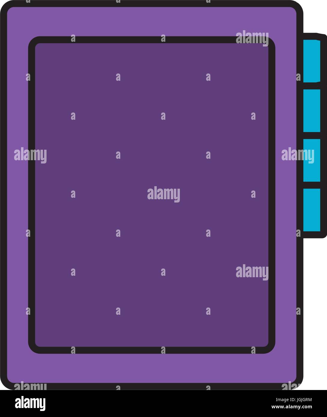 notebook icon over white background vector illustration Stock Vector ...