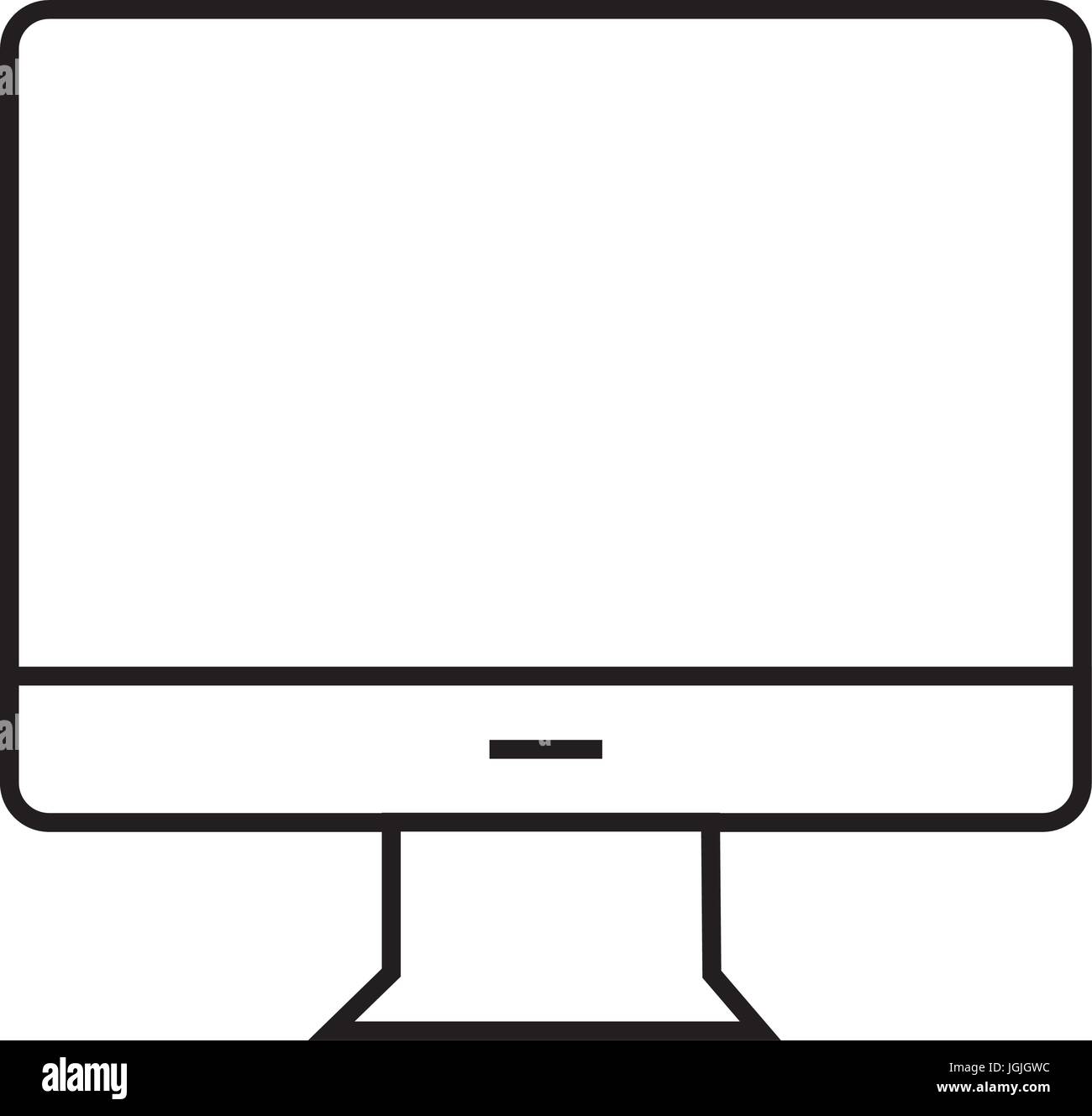 computer icon over white background vector illustration Stock Vector ...