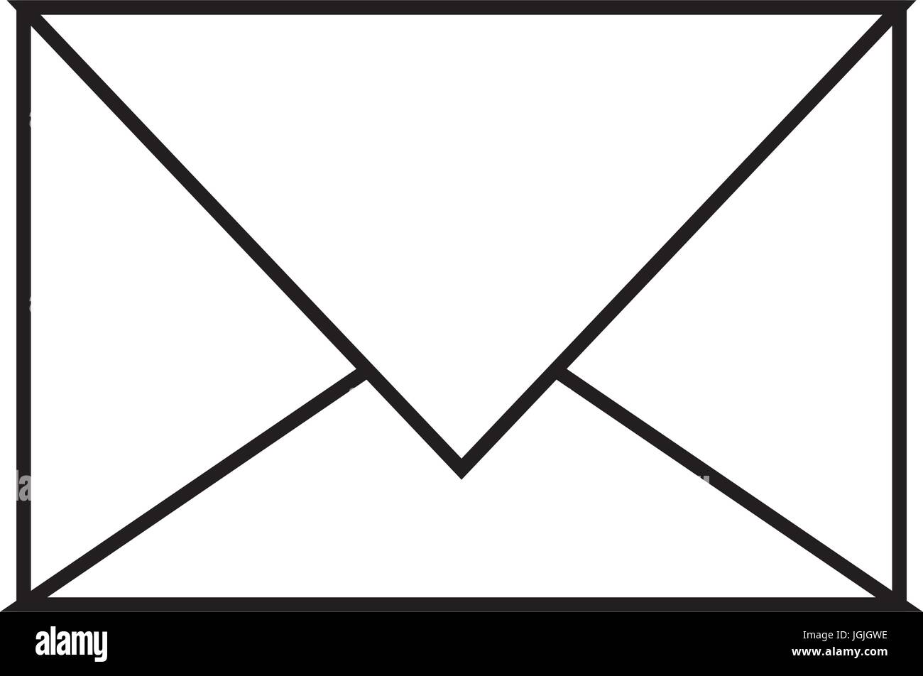 envelope icon over white background vector illustration Stock Vector ...