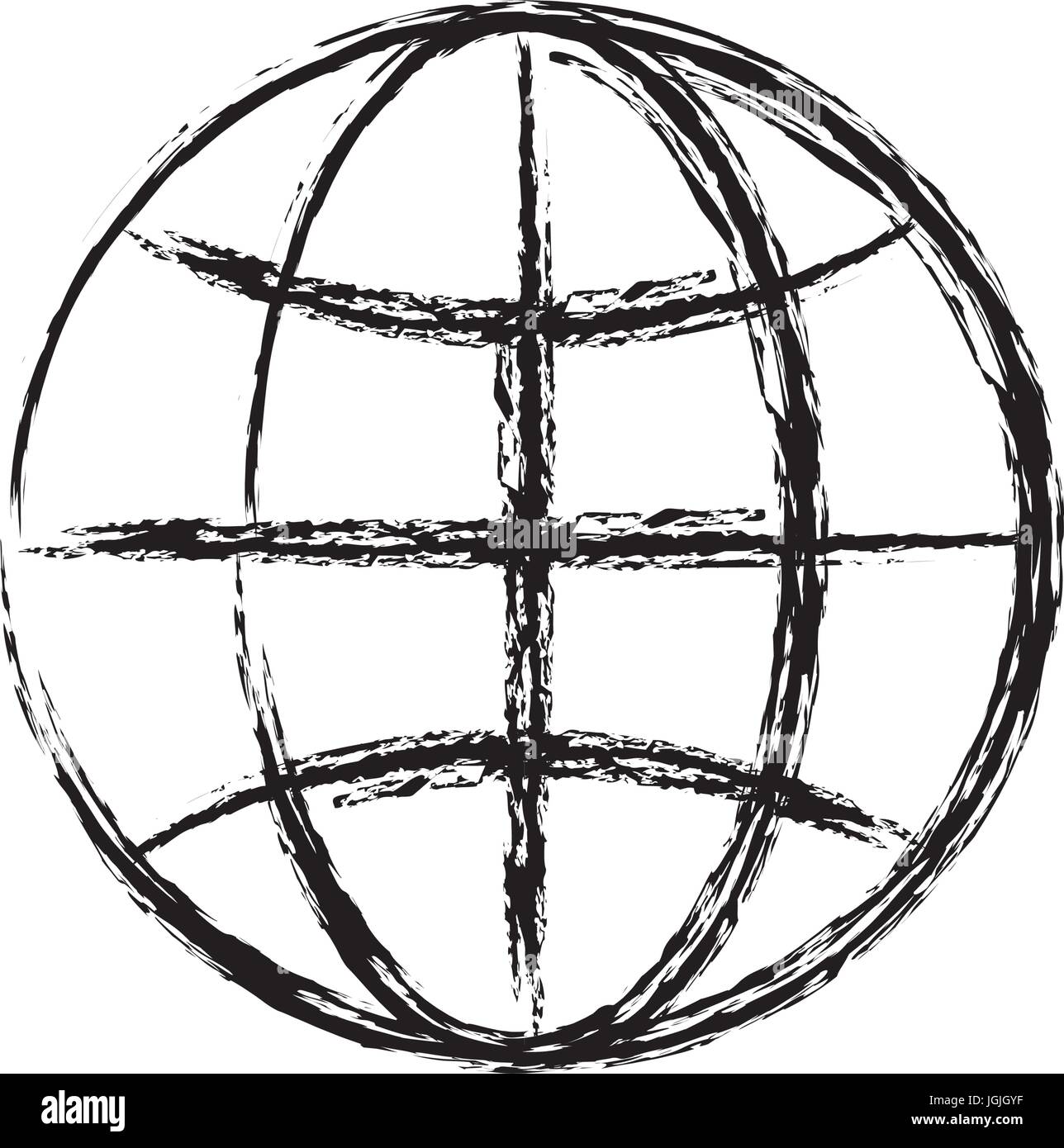 global sphere icon over white background vector illustration Stock Vector Image & Art - Alamy