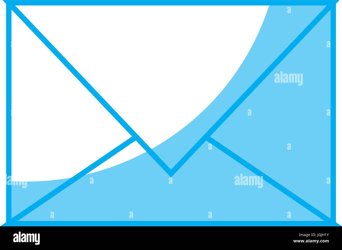 envelope icon over white background vector illustration Stock Vector ...