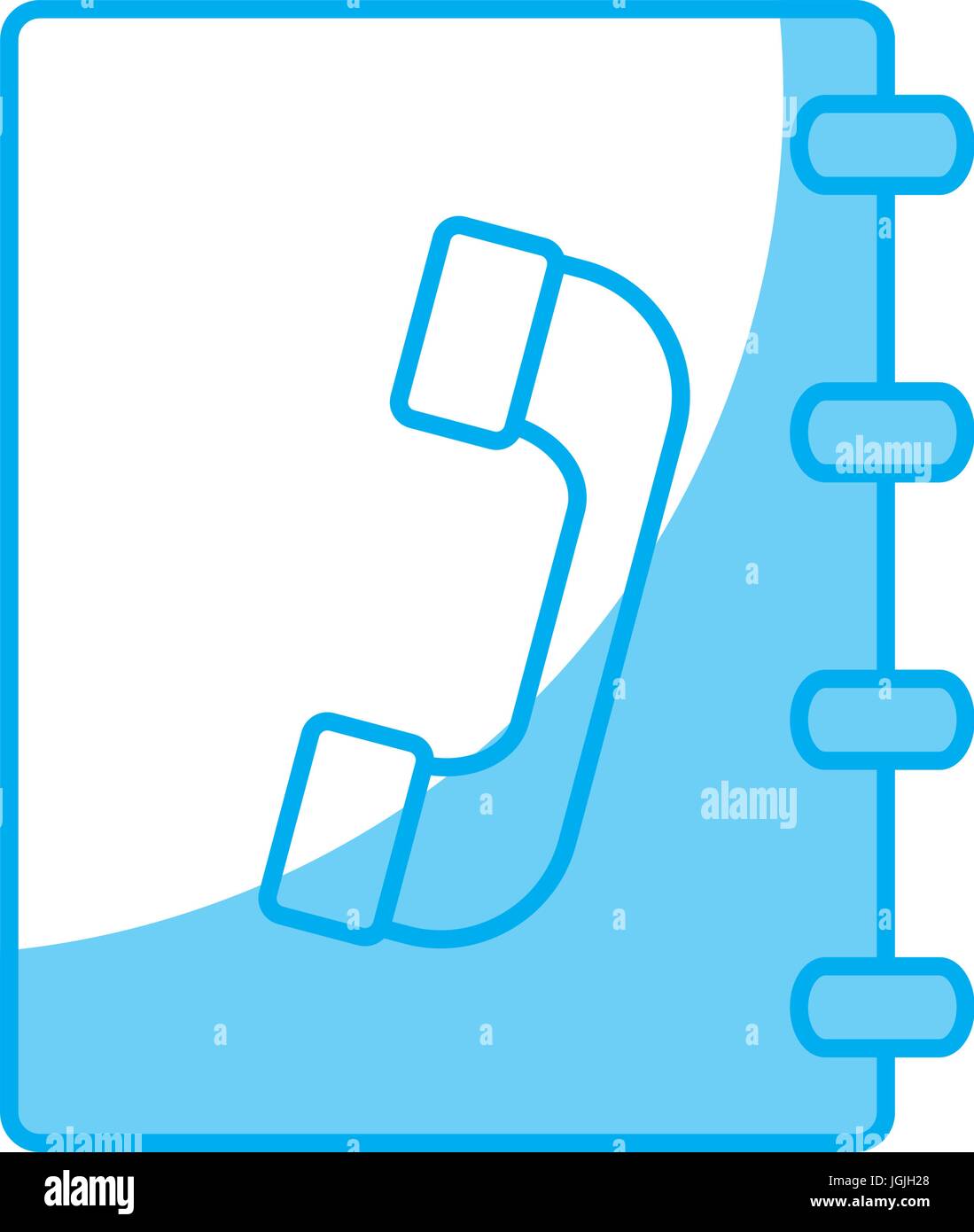 phone agend icon over white background vector illustration Stock Vector ...