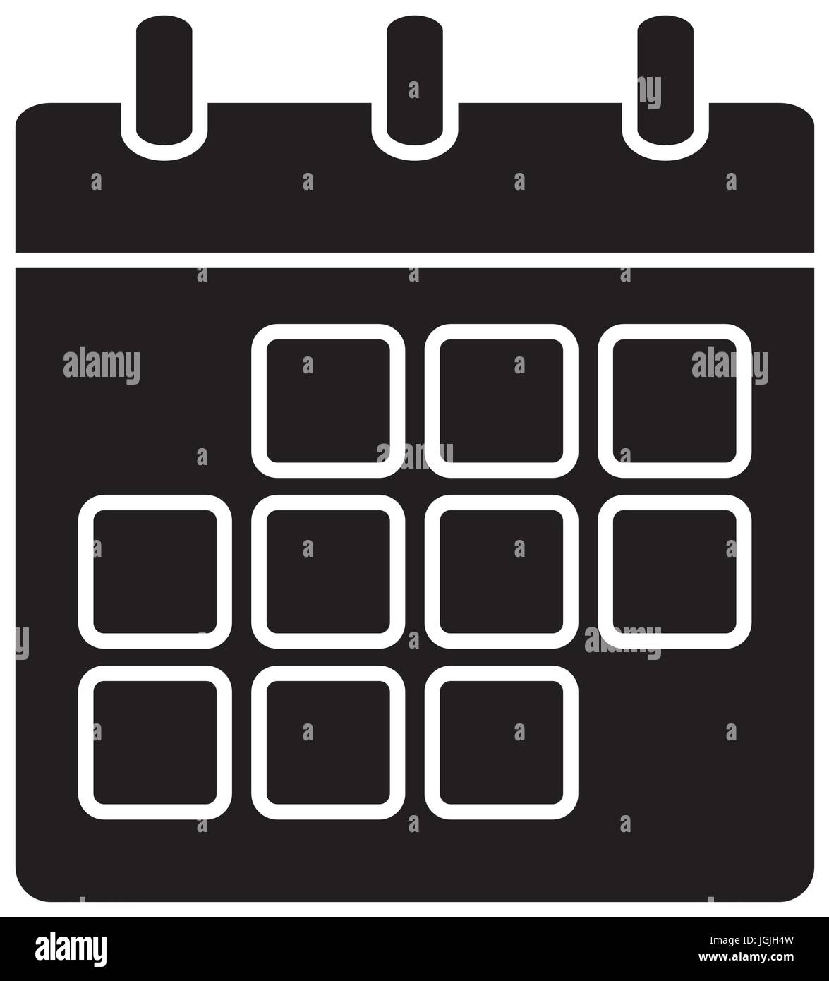 calendar icon over white background vector illustration Stock Vector ...