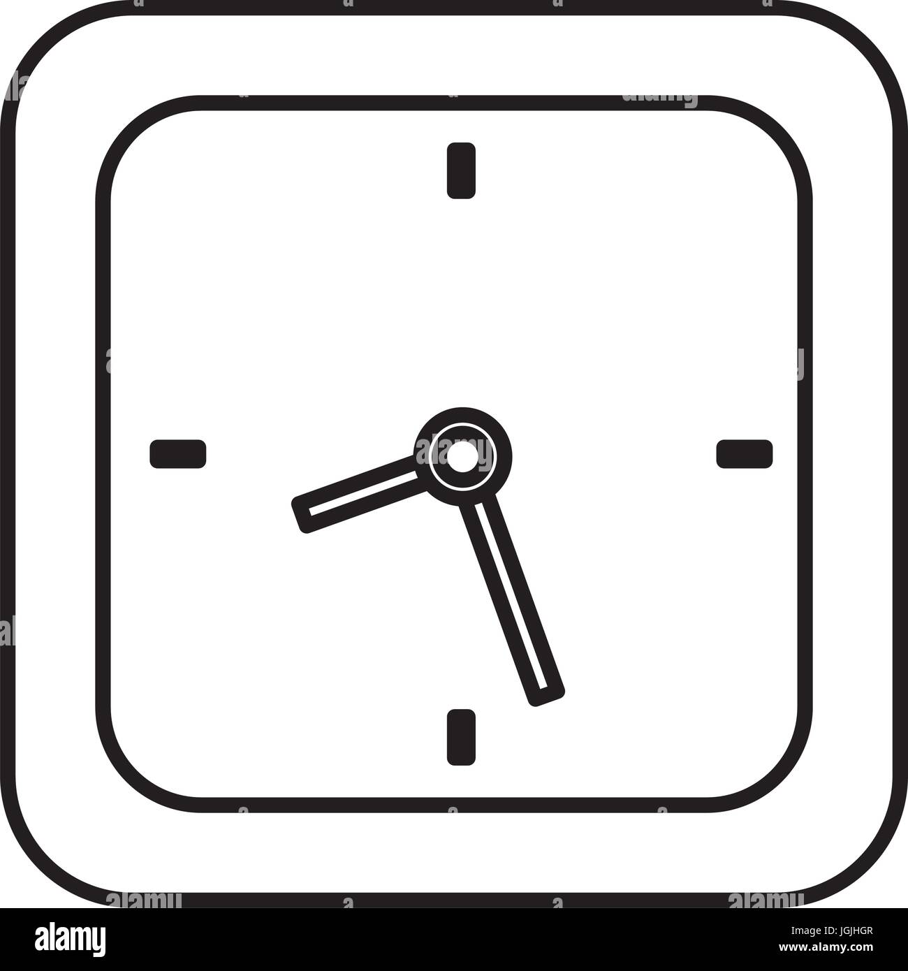 clock icon image Stock Vector Image & Art - Alamy
