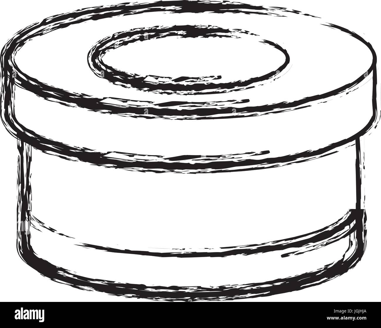Carton box in circle Stock Vector Images - Alamy