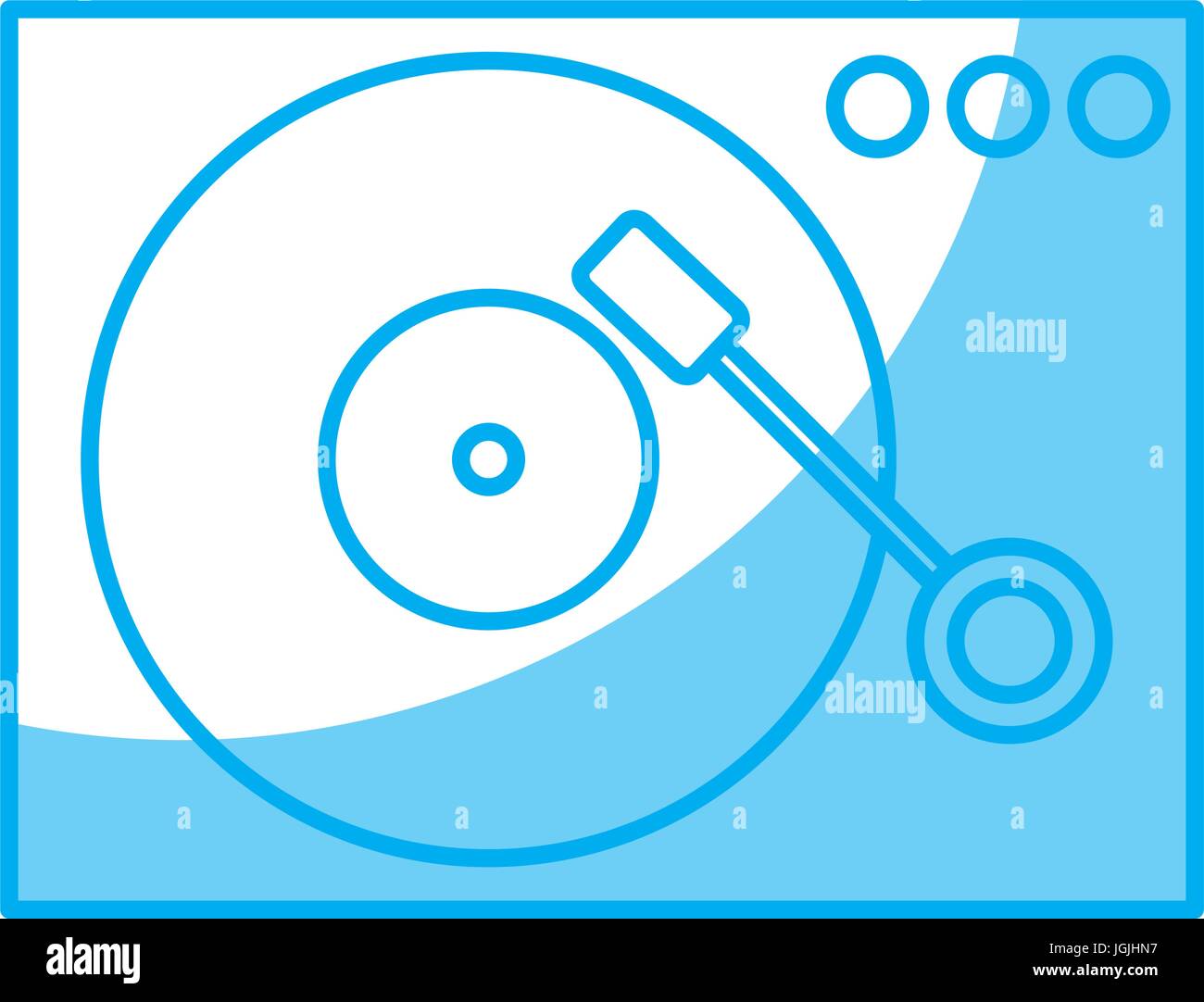 dj turntable icon Stock Vector Image & Art - Alamy