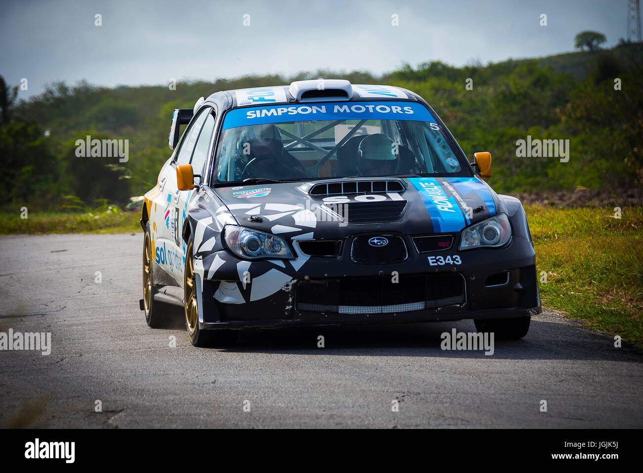 Sol Rally Barbados Day 2 Stock Photo - Alamy