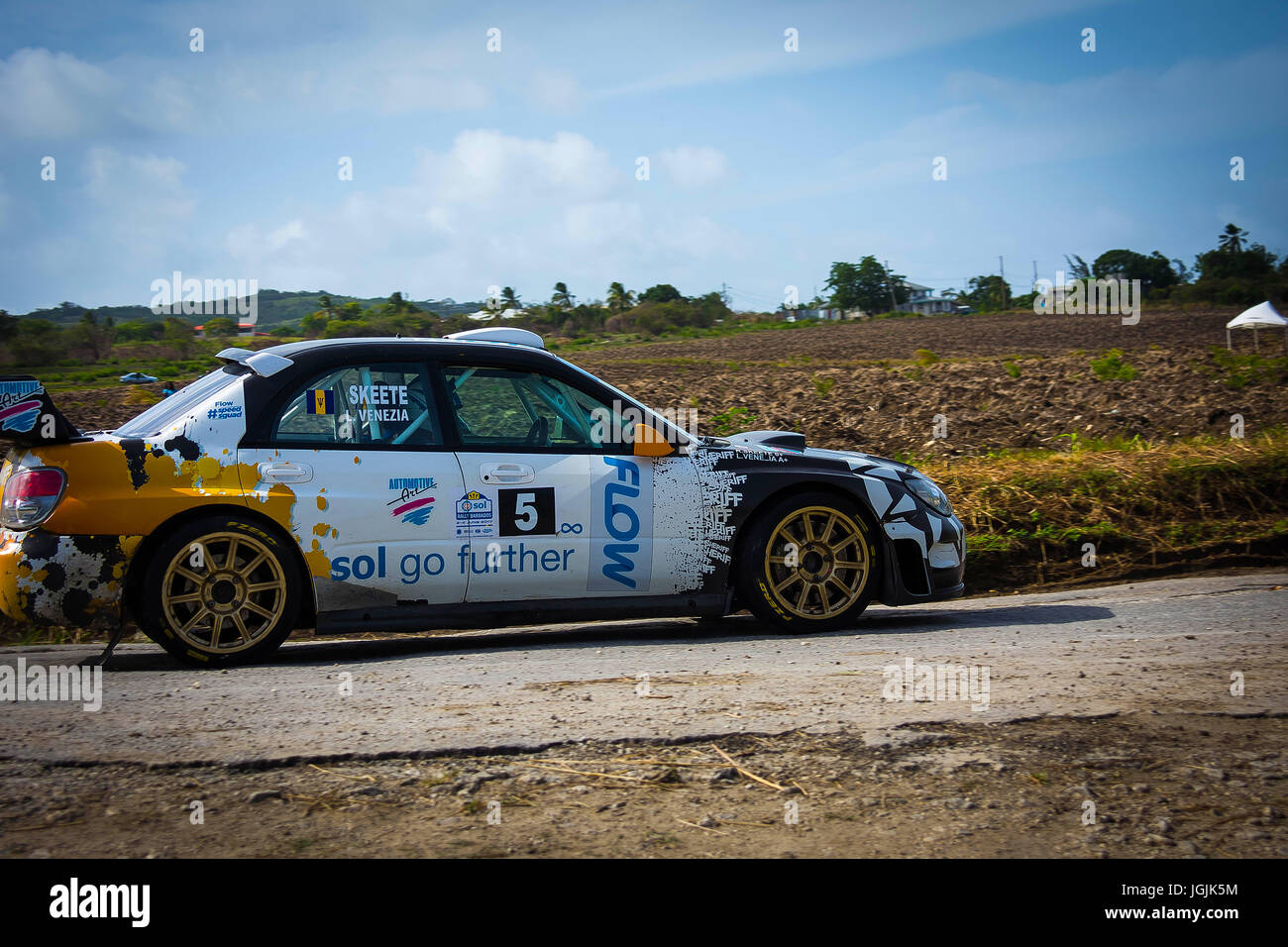 Sol Rally Barbados Day 2 Stock Photo - Alamy