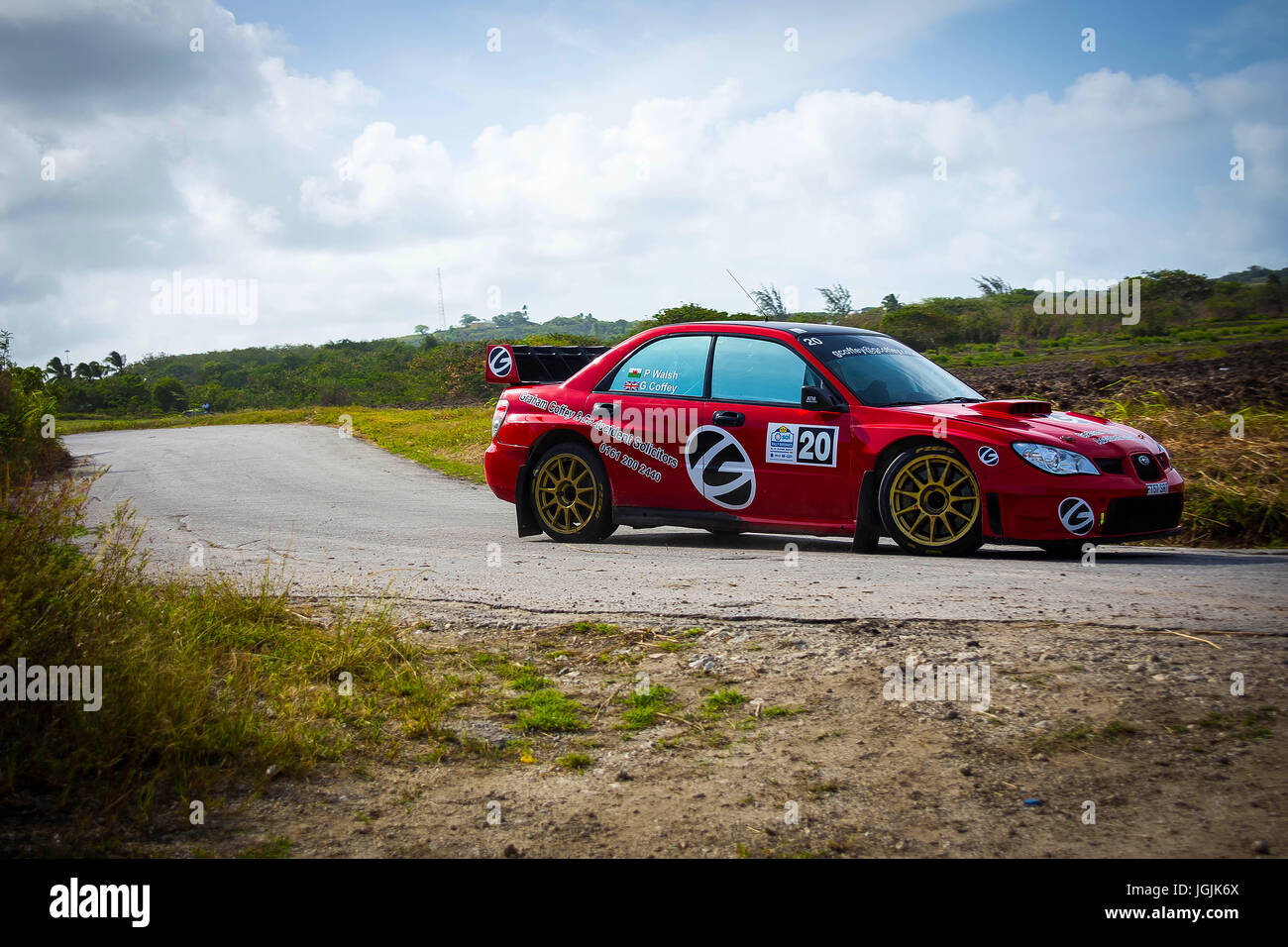 Sol Rally Barbados Day 2 Stock Photo - Alamy