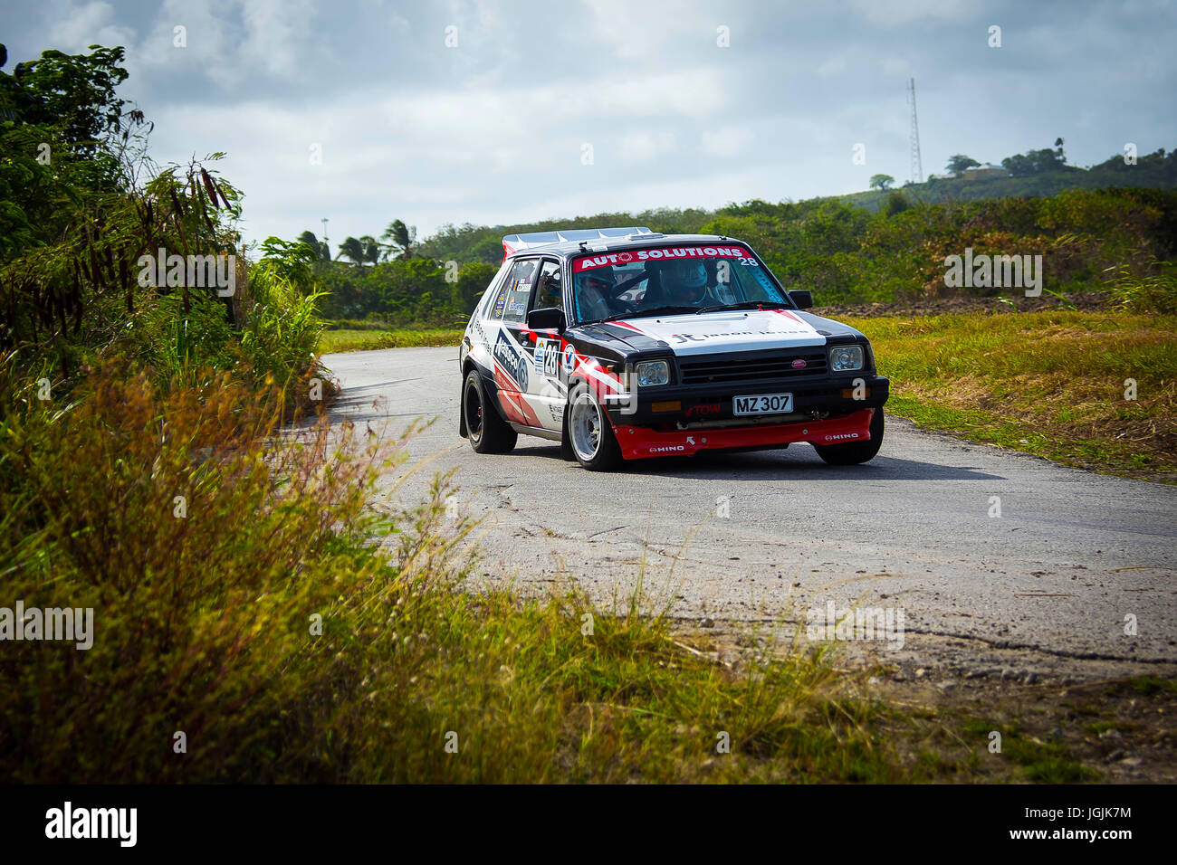 Sol Rally Barbados Day 2 Stock Photo - Alamy
