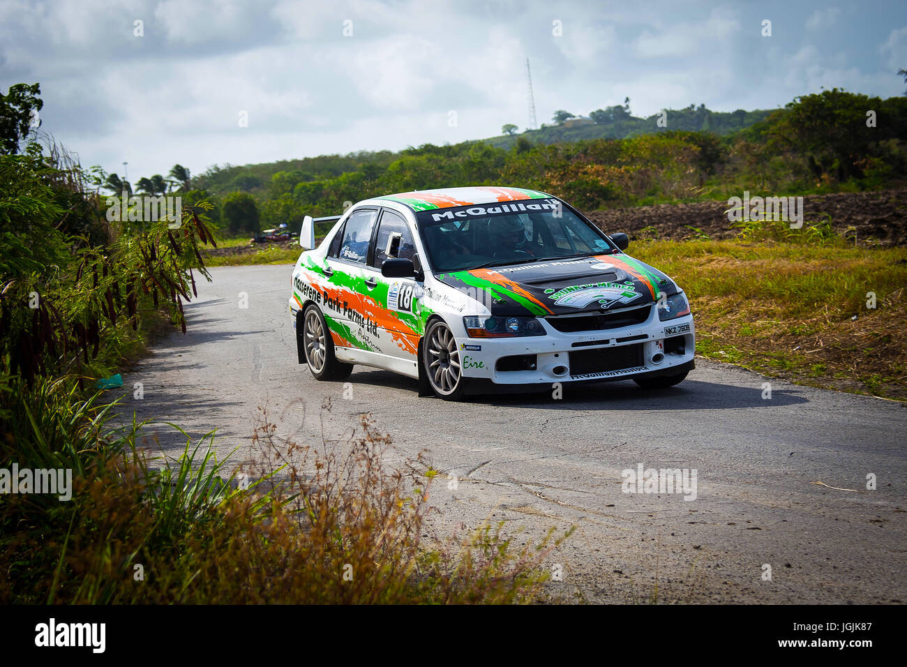 Sol Rally Barbados Day 2 Stock Photo - Alamy