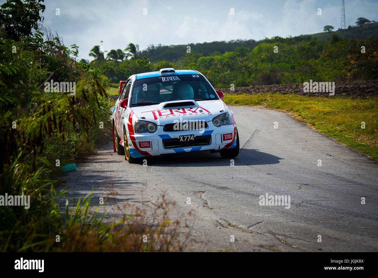 Rally cars racing in barbados hi-res stock photography and images - Alamy