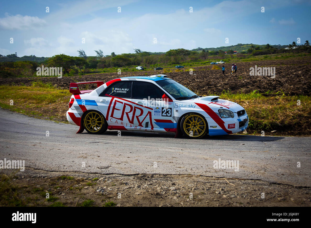 Sol Rally Barbados Day 2 Stock Photo - Alamy