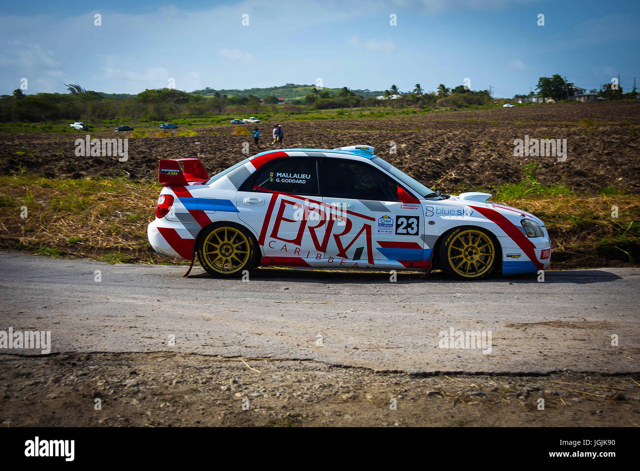 Rally cars racing in barbados hi-res stock photography and images - Alamy