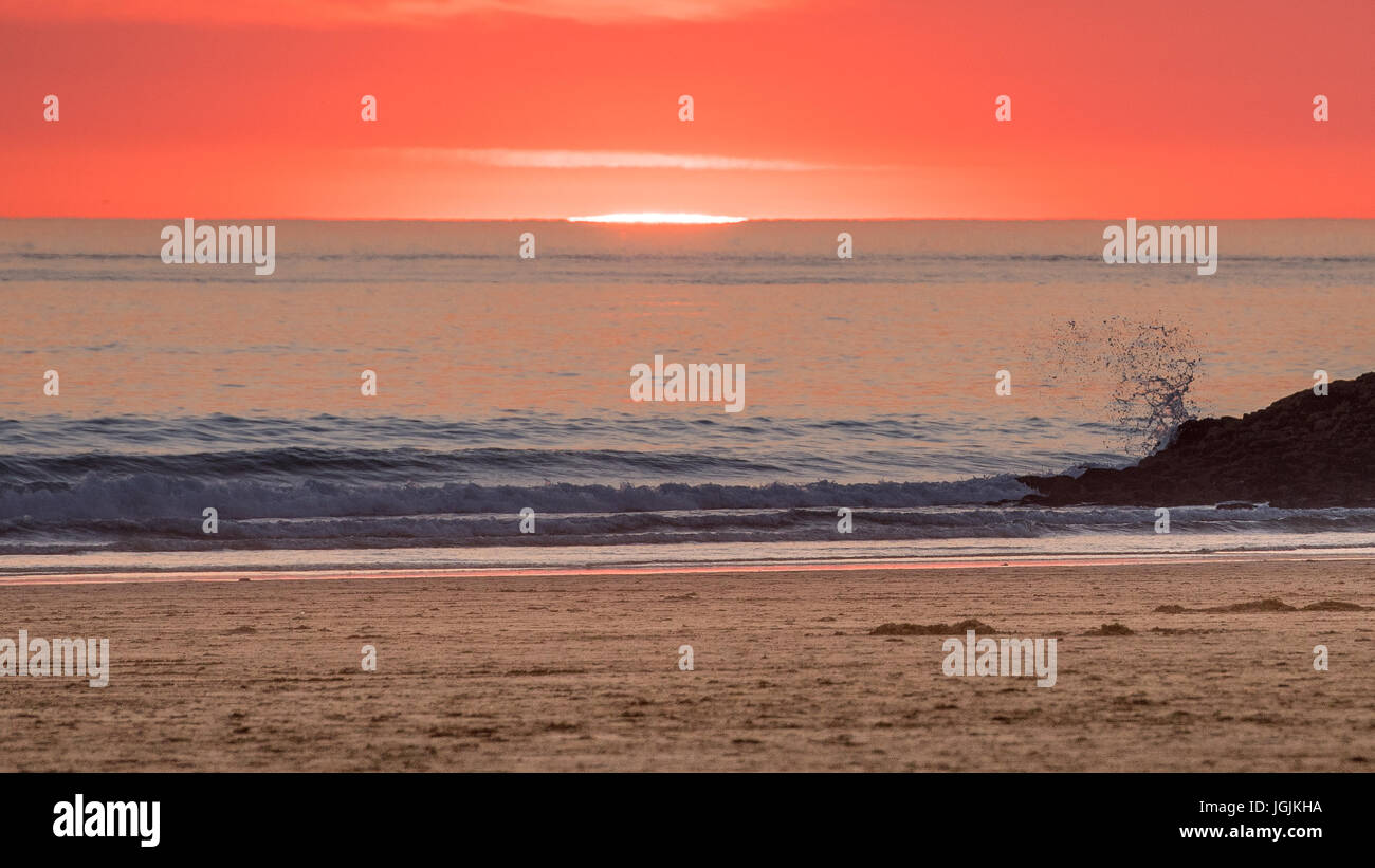 Woolacombe sunset hi-res stock photography and images - Alamy