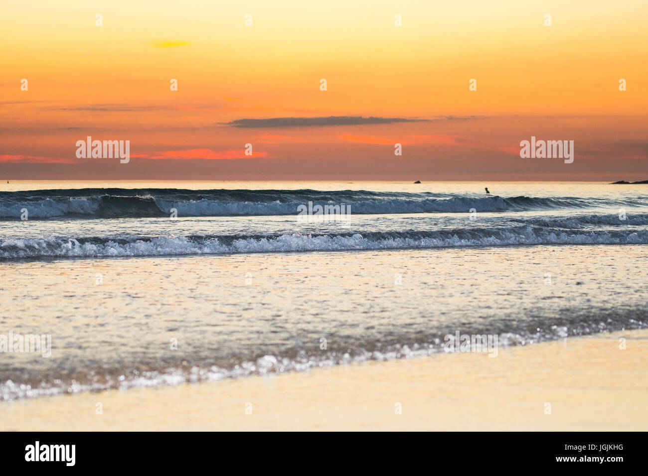 Woolacombe Sunset 02 Stock Photo - Alamy