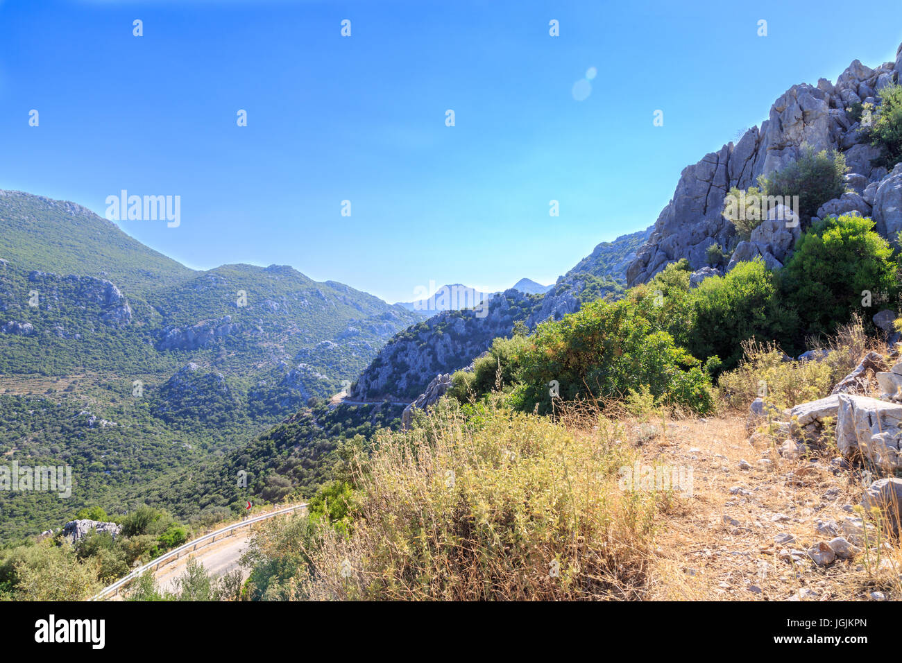 Aegean mountains around marmaris area in Turkey Stock Photo - Alamy