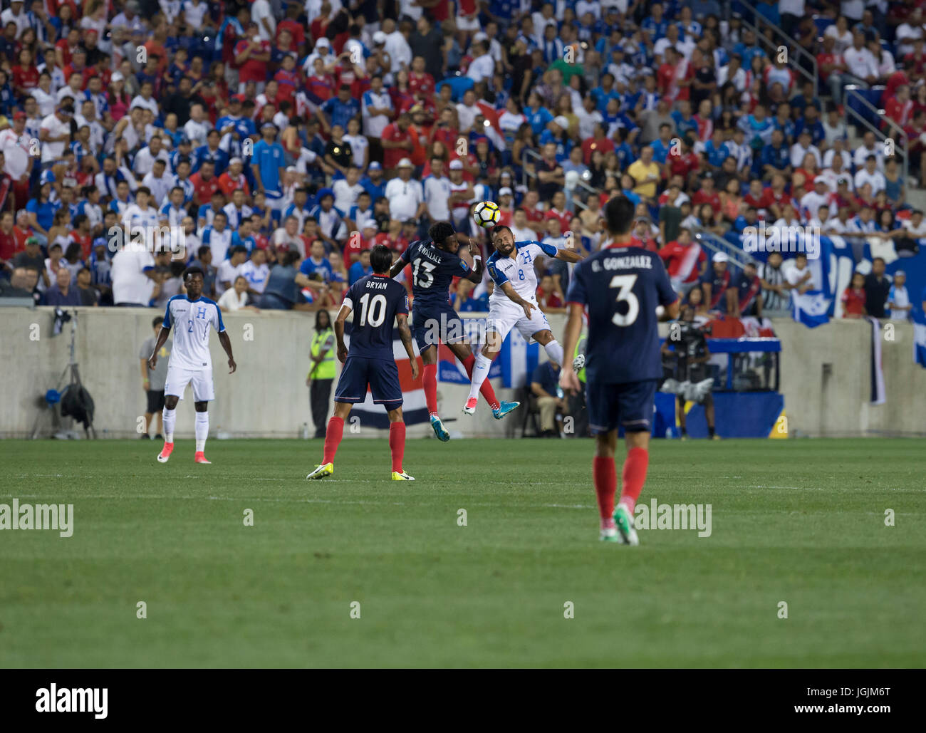 Rodney Wallace (13) of Costa Rica National team & Alfredo Mejia (8) of ...