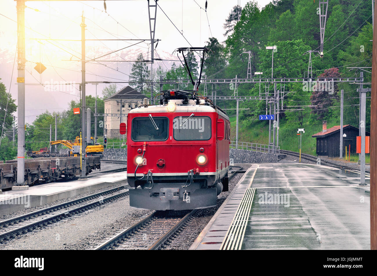 Train station filisur switzerland hi-res stock photography and images ...