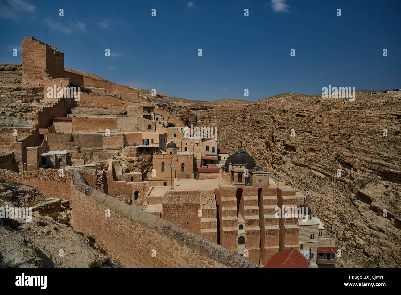 Mar Saba monastery at the desert (Israel Stock Photo - Alamy