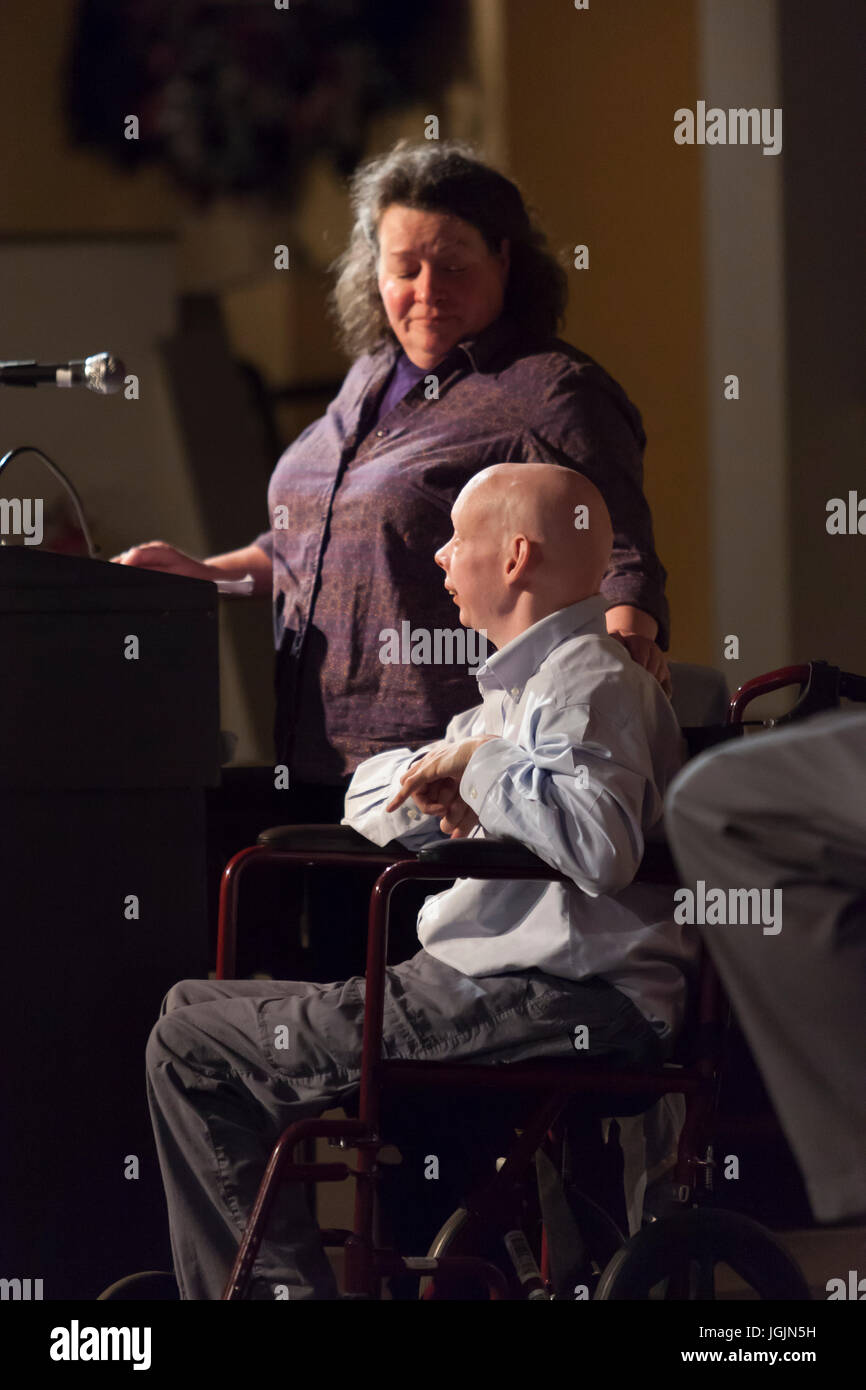 Seattle, USA. 6th Jul, 2017. Melissa Watts with her son Max at Town ...