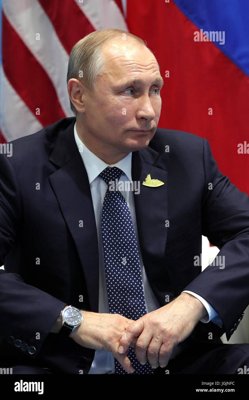 Russian President Vladimir Putin before the start of a bilateral ...