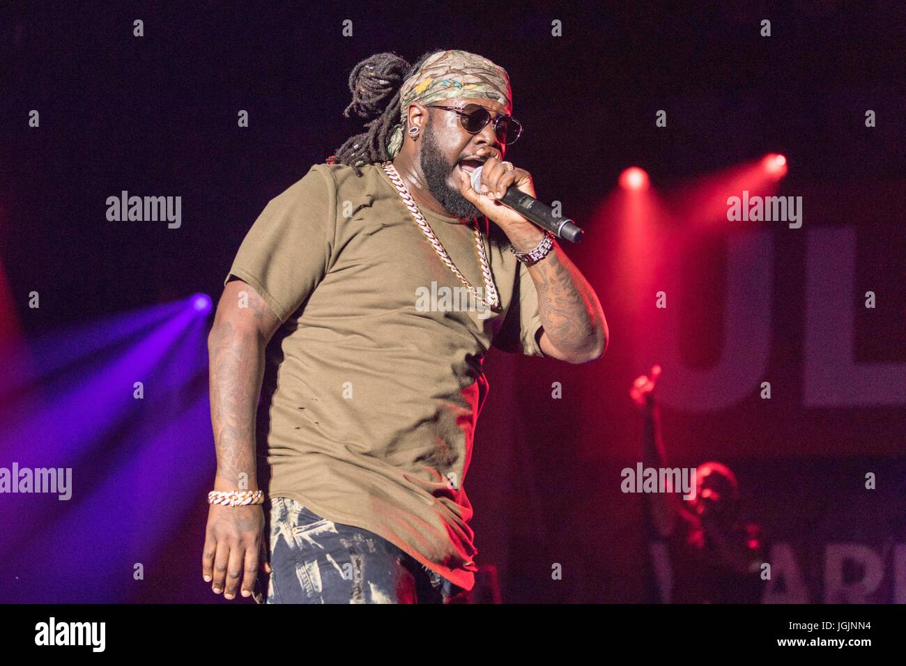 Milwaukee, Wisconsin, USA. 5th July, 2017. Rapper T-PAIN (FAHEEM RASHAD ...