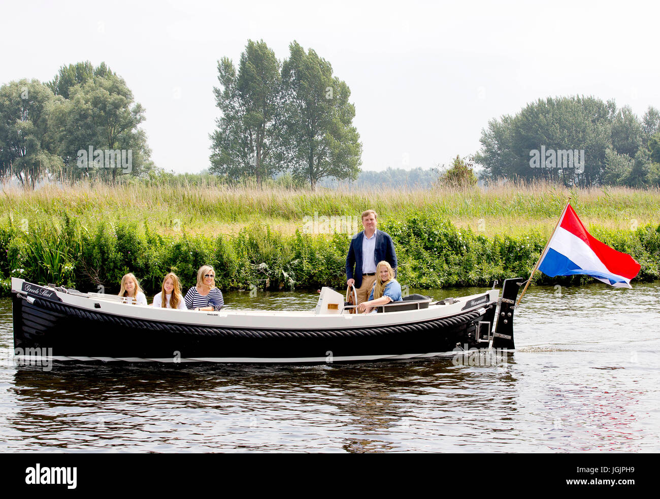 Warmond, Netherlands. 07th July, 2017. King Willem-Alexander, Queen ...