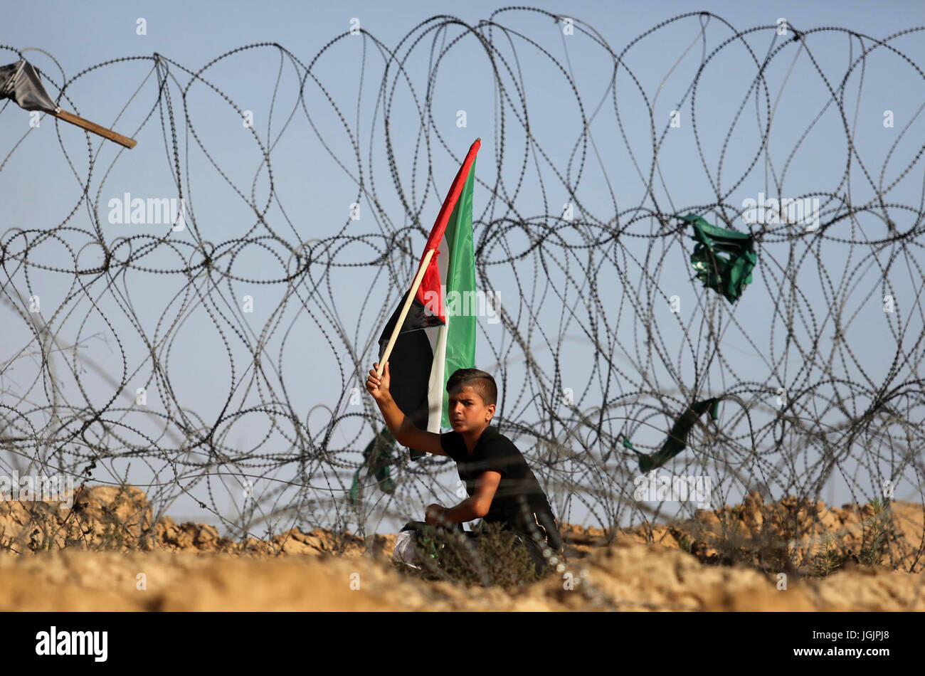 Al-Bureij, Gaza Strip, Palestinian Territory. 7th Jul, 2017. A ...