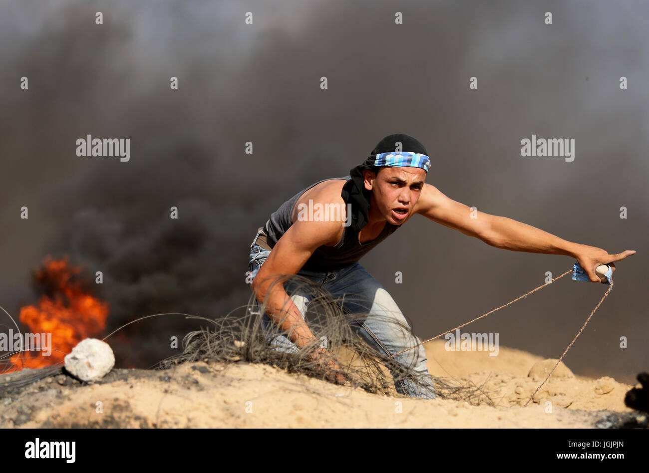 Al-Bureij, Gaza Strip, Palestinian Territory. 7th Jul, 2017. A ...