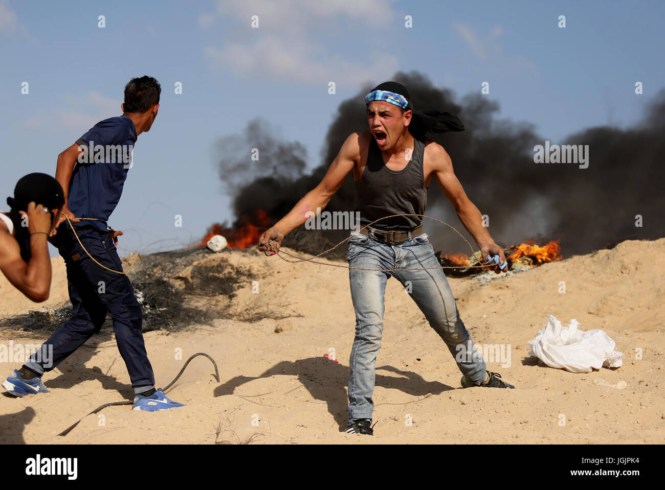 Al-Bureij, Gaza Strip, Palestinian Territory. 7th Jul, 2017. A ...