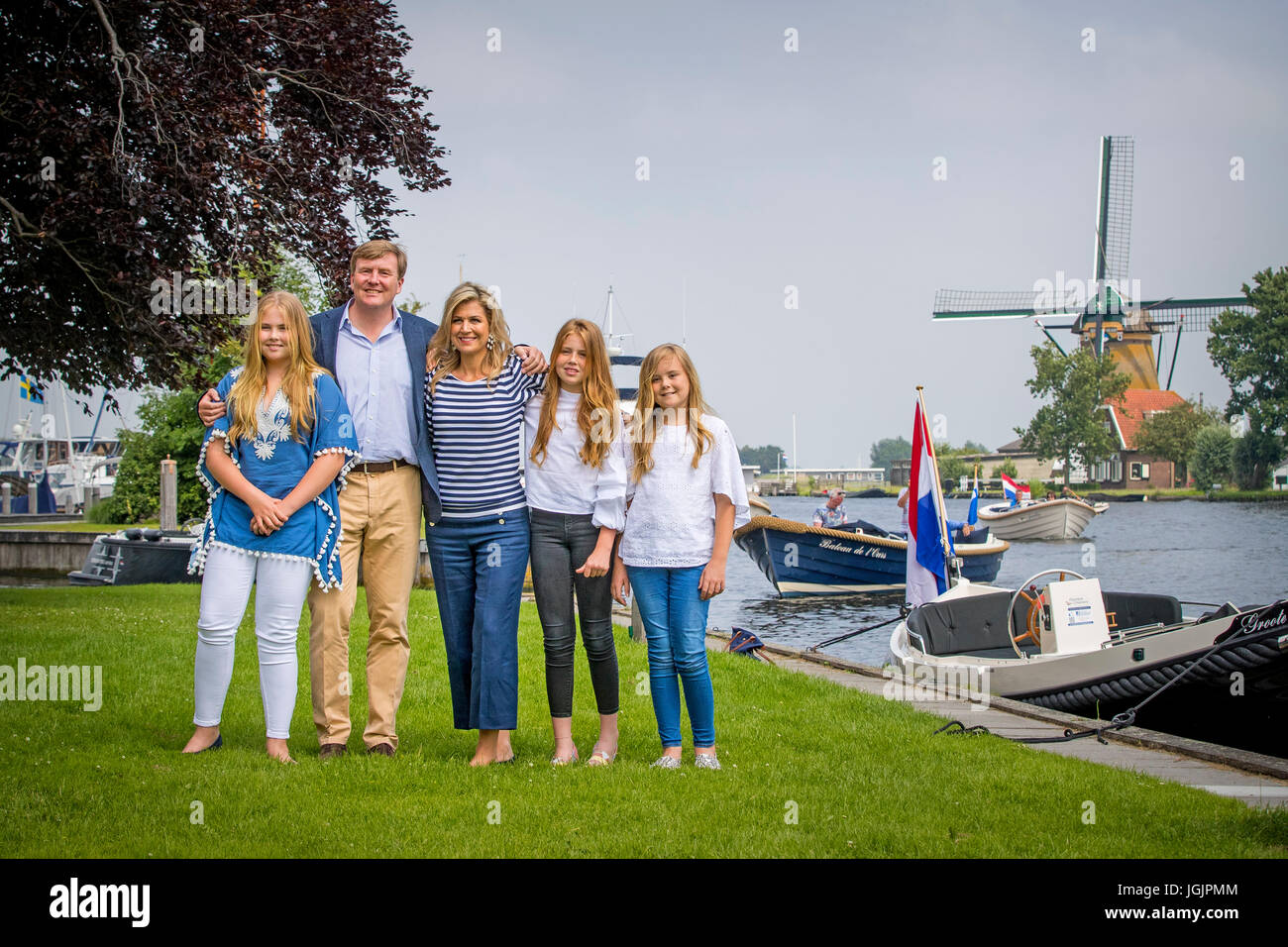 Warmond, Netherlands. 07th July, 2017. King Willem-Alexander, Queen ...