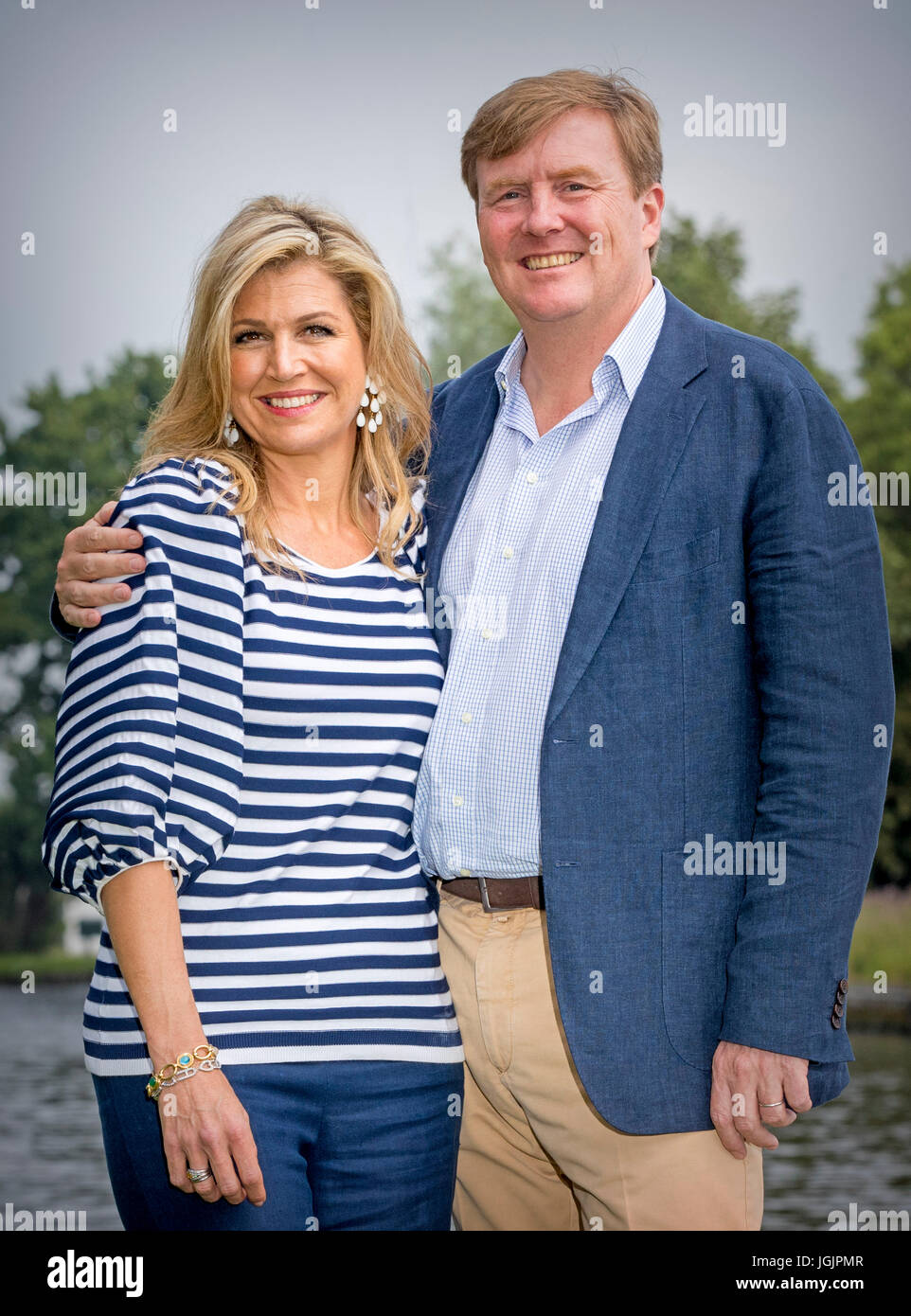 Warmond, Netherlands. 07th July, 2017. King Willem-Alexander, Queen ...