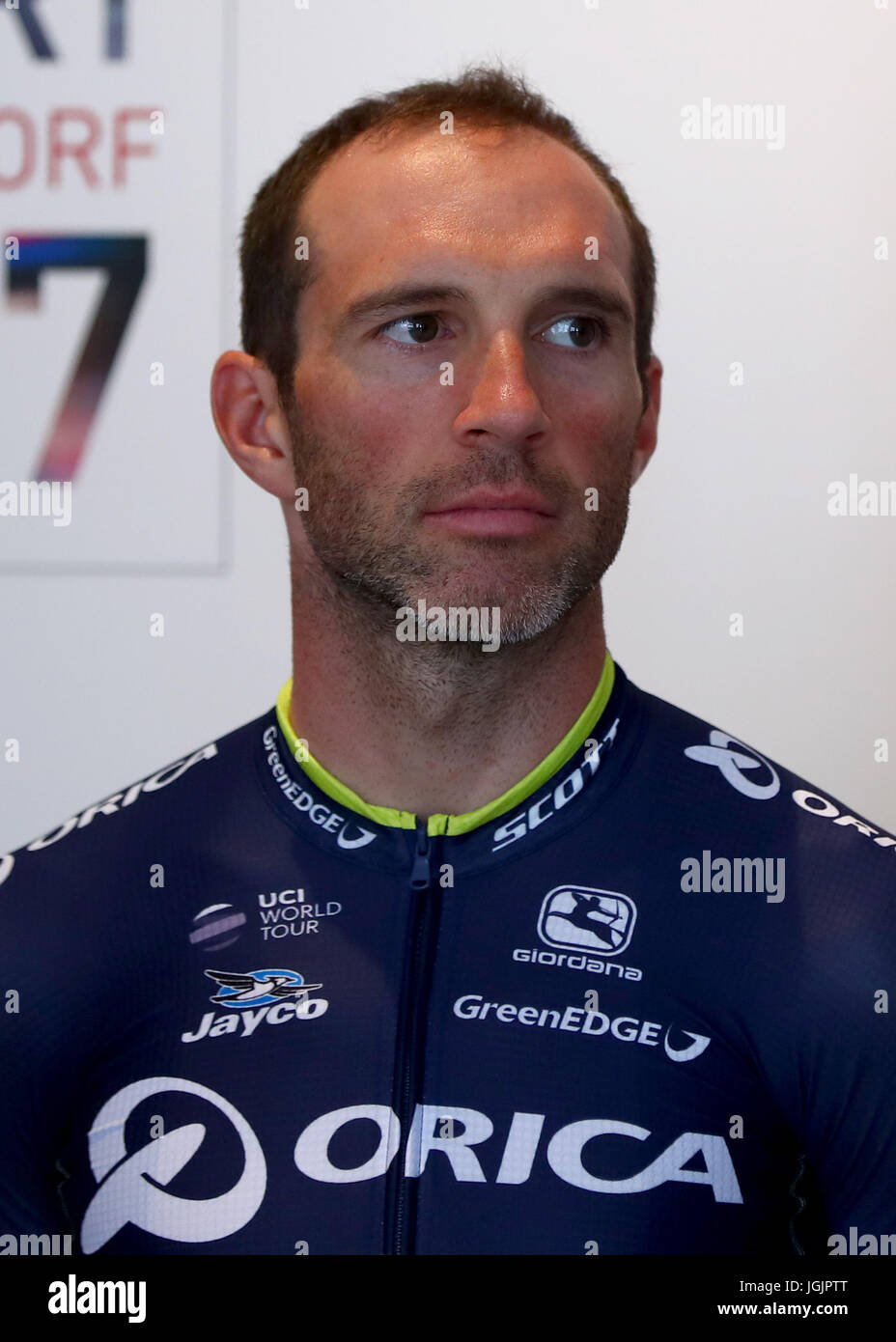 Michael Albasini from Switzerland of the Team Orica - Scott for the ...