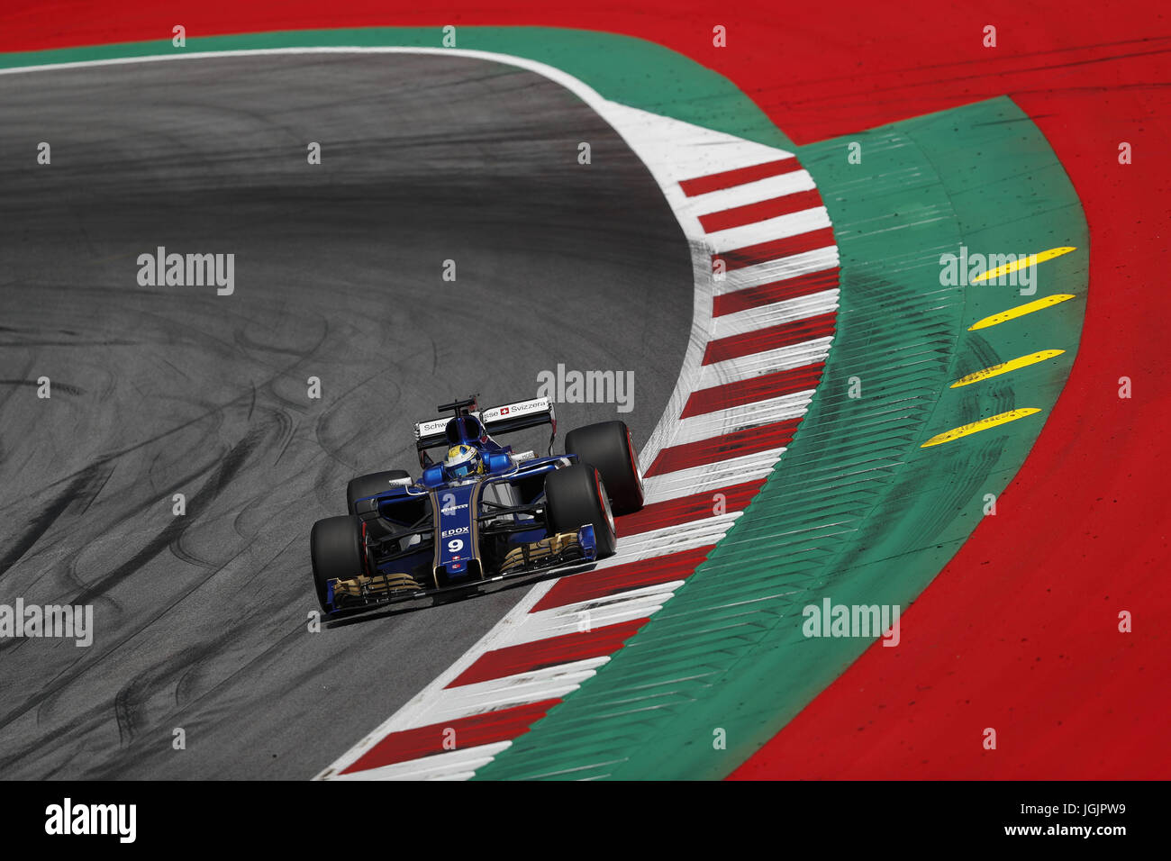 Spielberg, Austria. 7th July, 2017. MARCUS ERICSSON of Sweden and ...