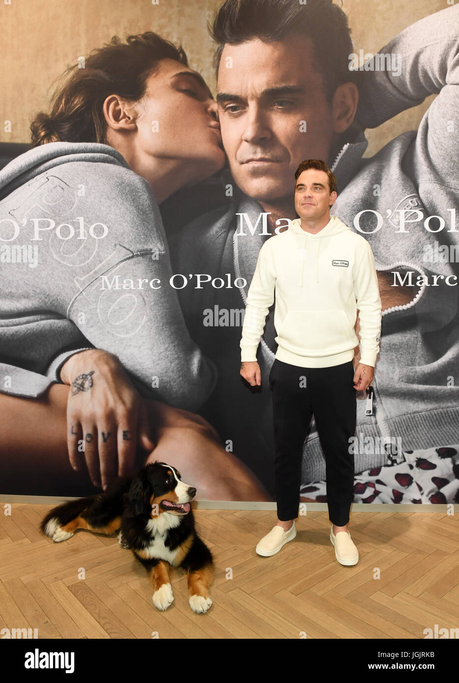 Musician Robbie Williams presents his collection for the fashion brand ...