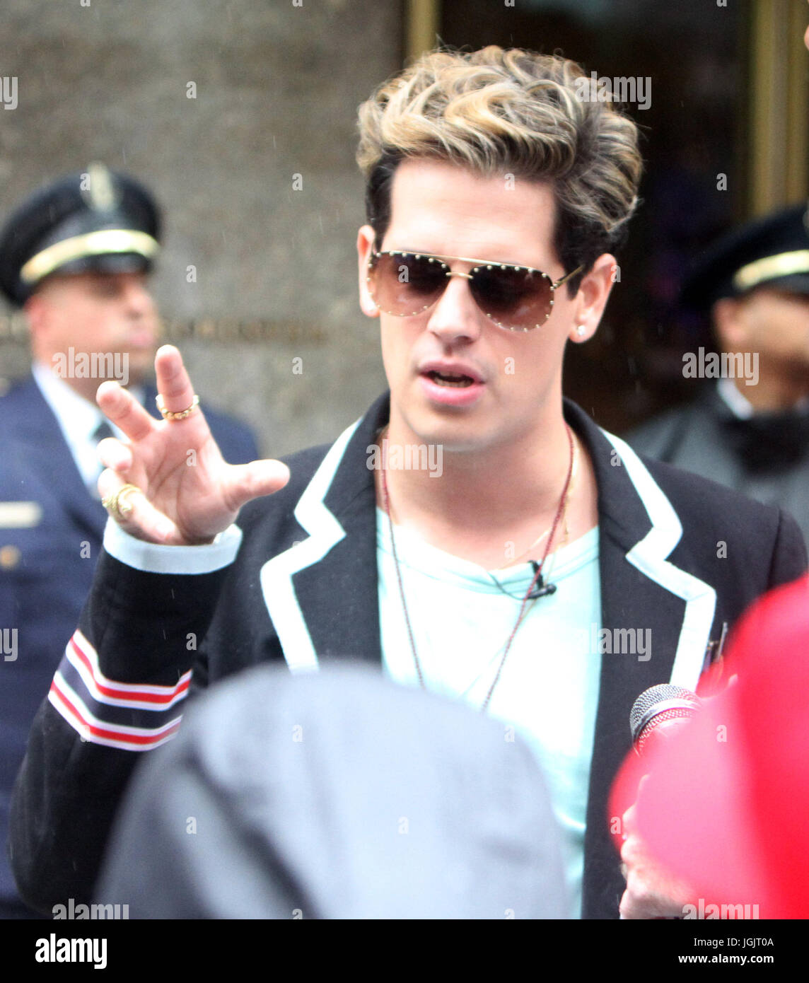 New York, USA. 7th Jul, 2017. Milo Yiannopoulos writer of Dangerous ...